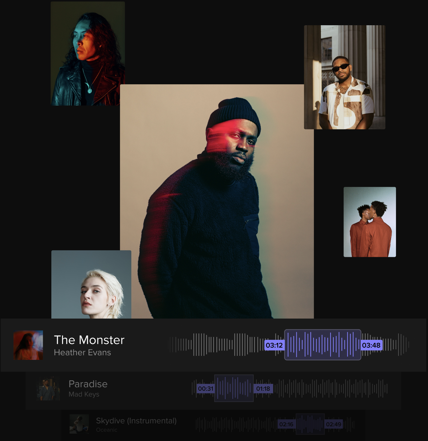 Shows you which segment of a suggested song is most similar to your ...